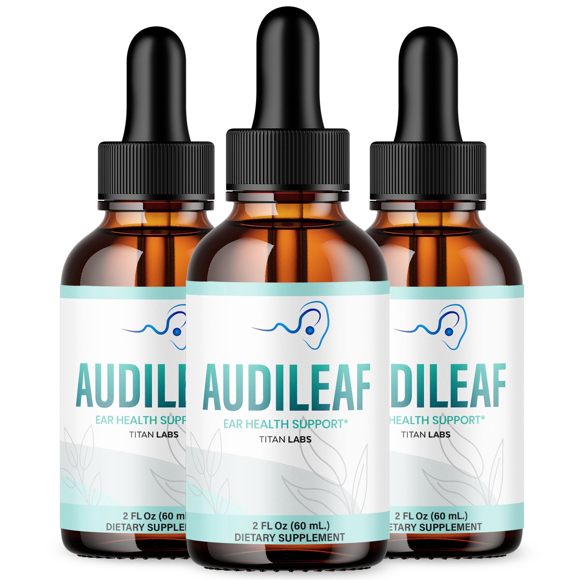 Audileaf Advanced Formula Ear Health Support Drops Hearing Supplement ...