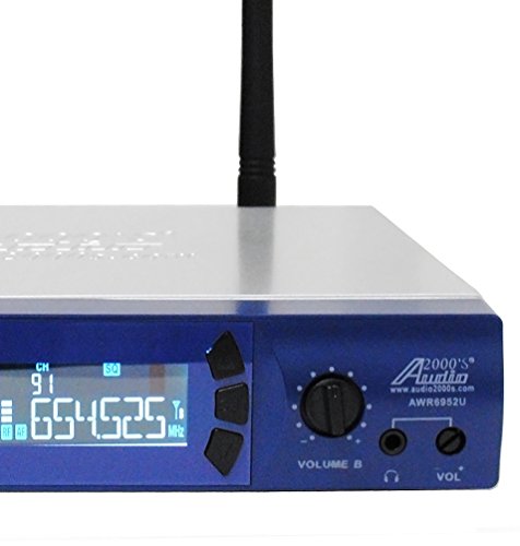 Audio 2000s AWM-6952U UHF Handheld 200 Frequencies Portable Wireless ...