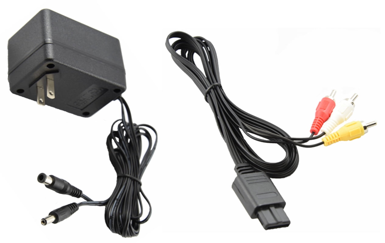 Audio AV Video RCA + AC Power Supply Adapter Charger Compatible For ...