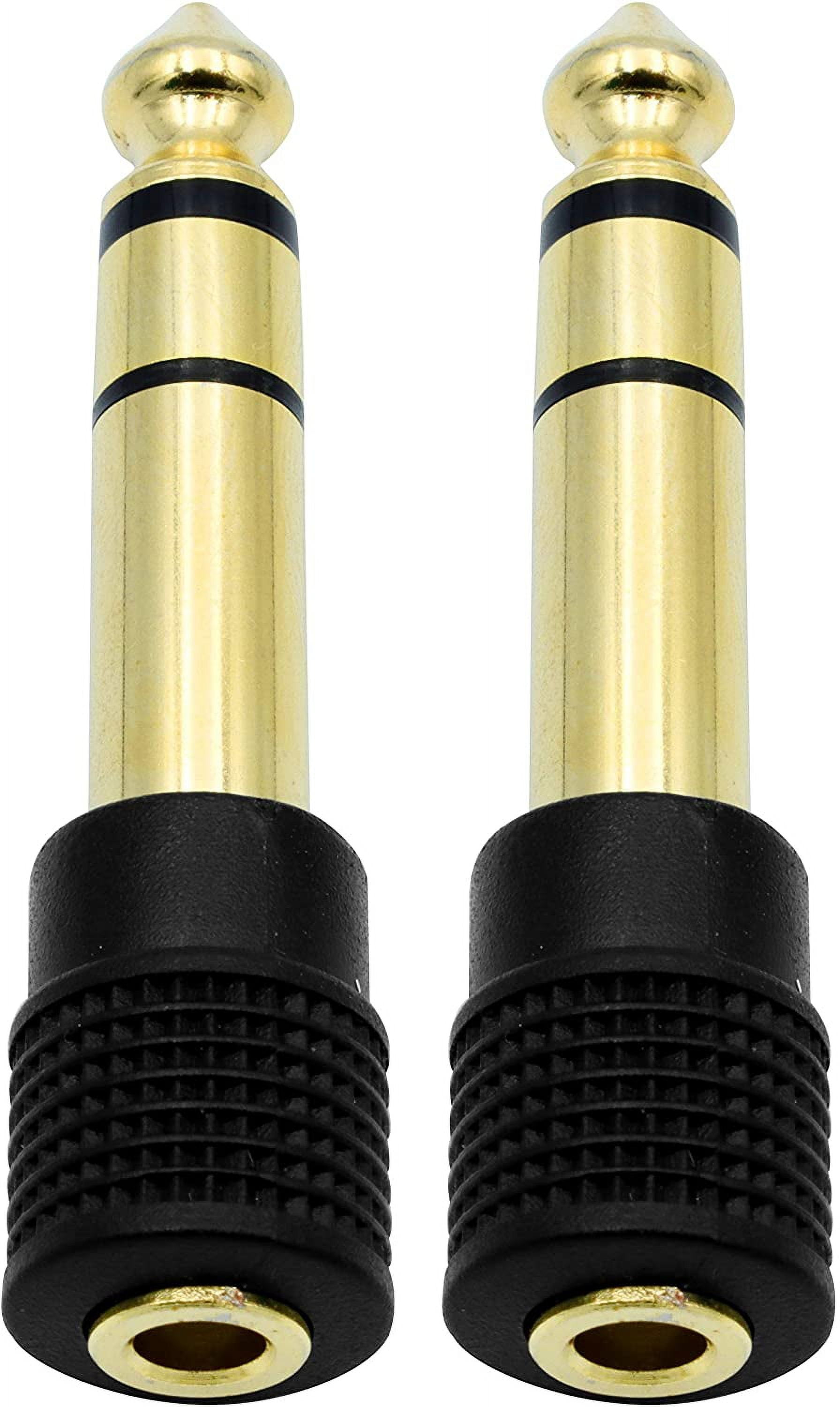 SIISLL Audio Adapter, 6.35mm (1/4 inch) Male to 3.5mm (1/8 inch) Female ...