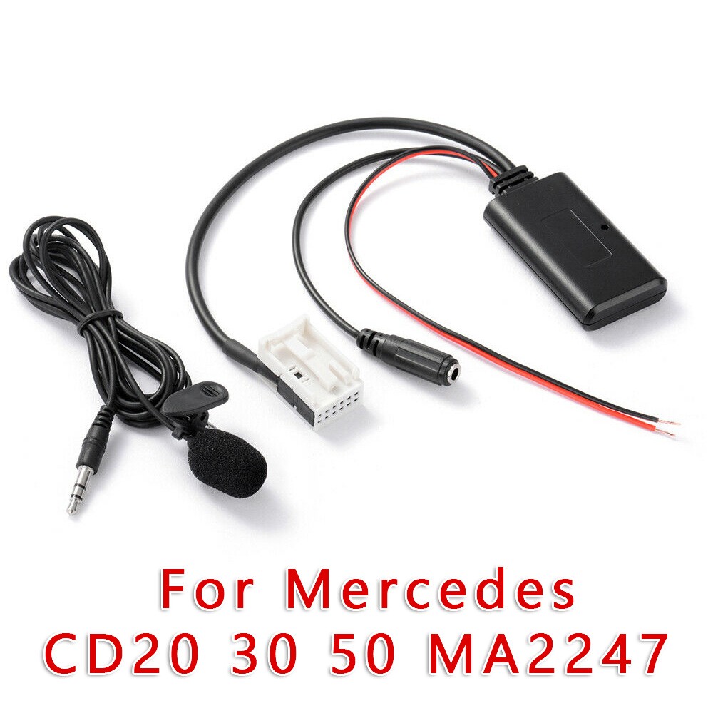 Audio Adapter Aux Mic Cable W/ Microphone for Mercedes W245 W203 W209 ...
