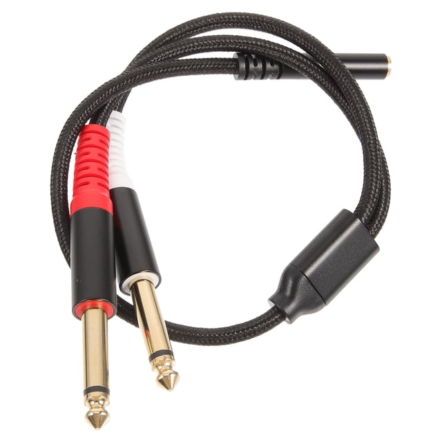 CIMAXIC Black Stereo to Mono Adapter Cable with Shielded Design for ...