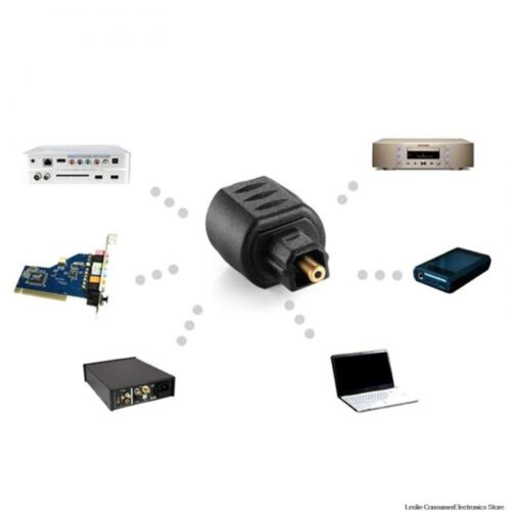 Audio Adapter New Optical Audio Adapter 3.5mm Female Jack Plug to ...