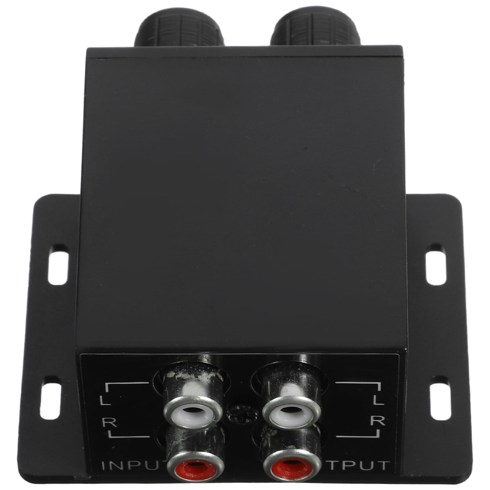Black Car Audio Amplifier with Potentiometer for Bass Level Control ...