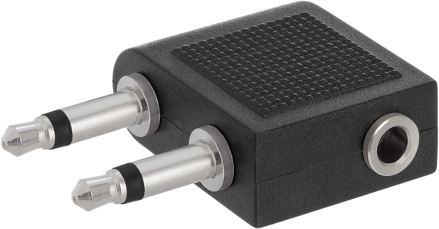 - Audio Airplane Adapter Dual 3.5mm Male to 3.5mm Female, Airline ...