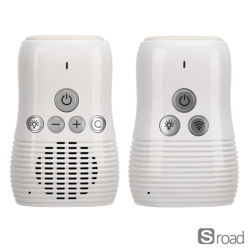 Audio Baby Monitor With Real-Time Audio, 2-Way Talk & Night Light, 2 ...