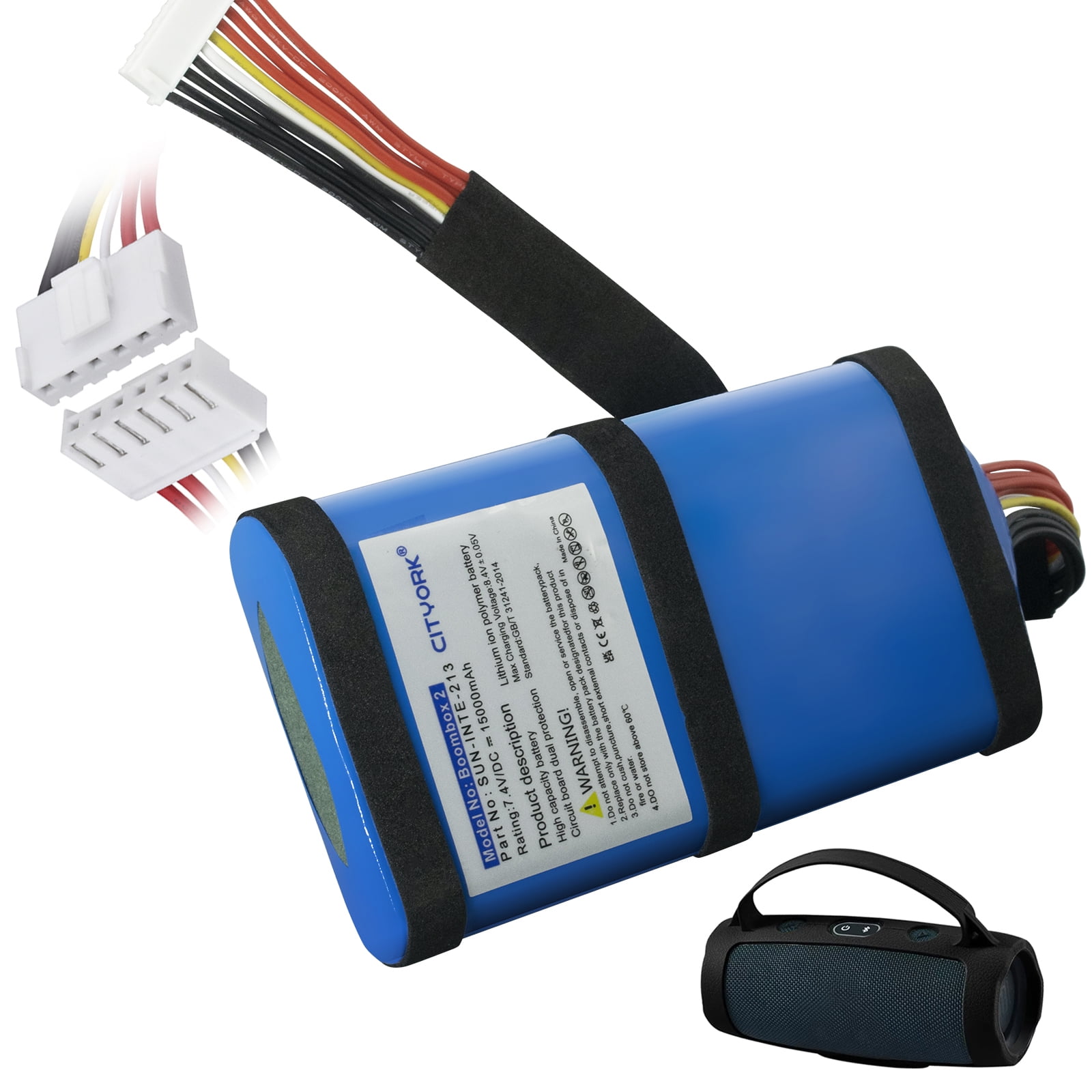 Audio Battery Li-ion Rechargeable High adaptability Speaker Battery ...