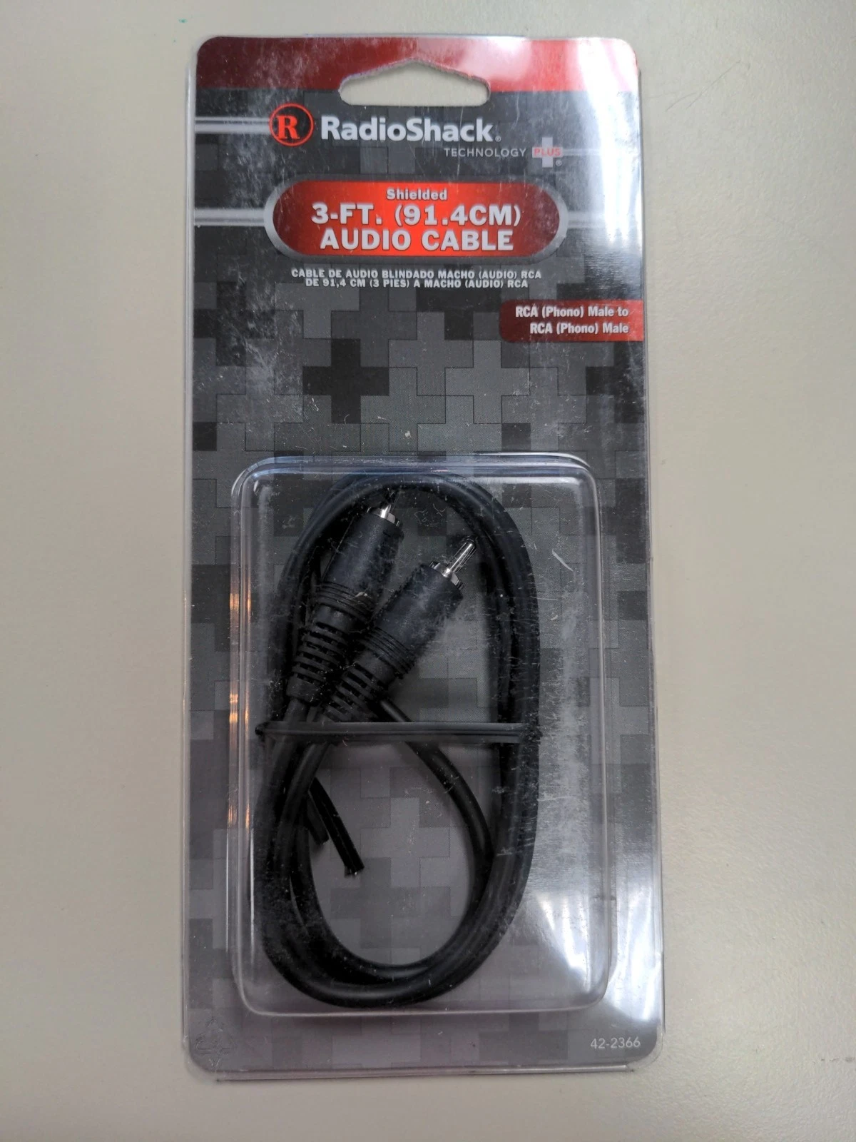 Audio Cable 3-Ft Rca Male -To - Rca Male *Radio Shack 42-2366 ...