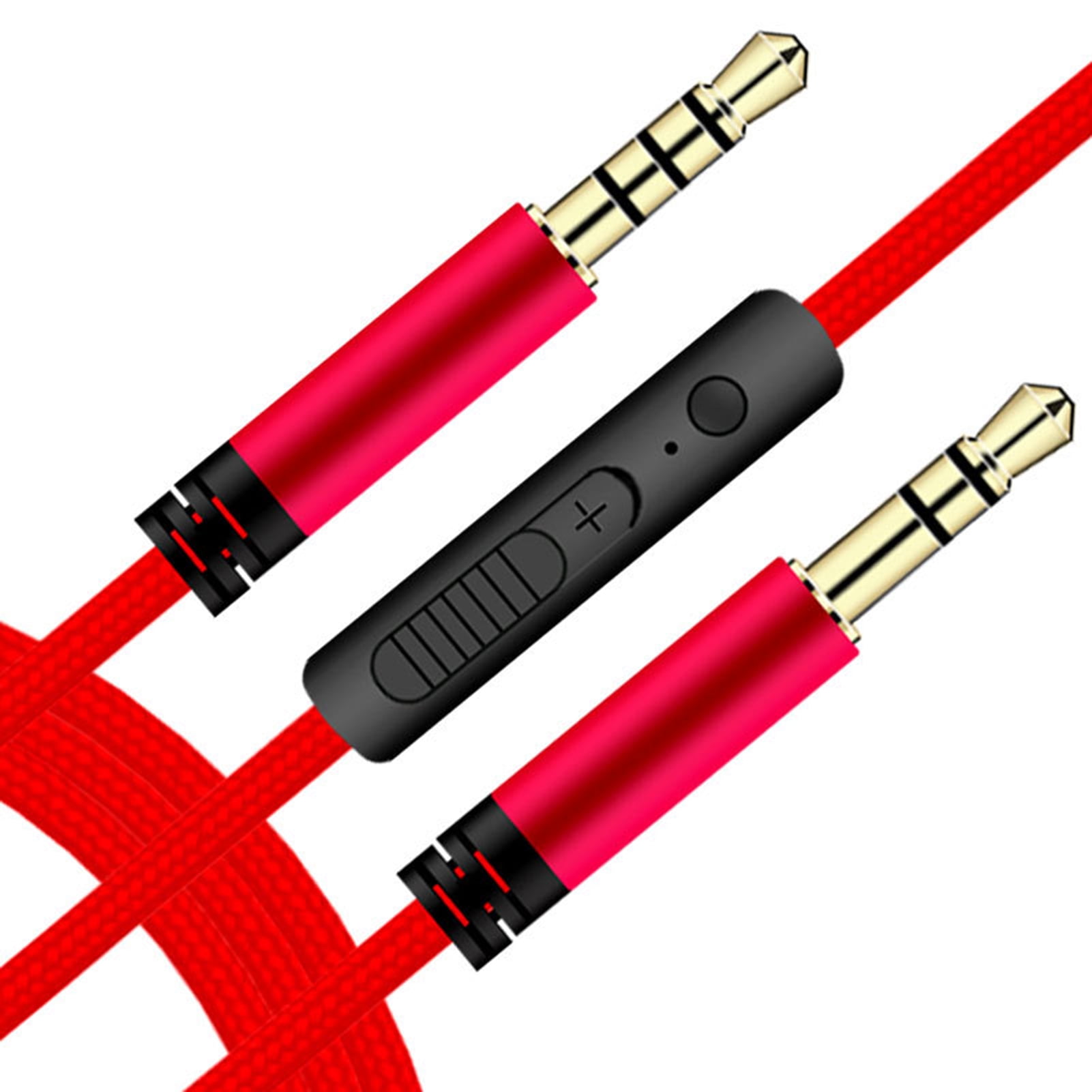 Audio Cable Gold Plated Volume Control 3.5mm to 3.5mm Male to Male ...