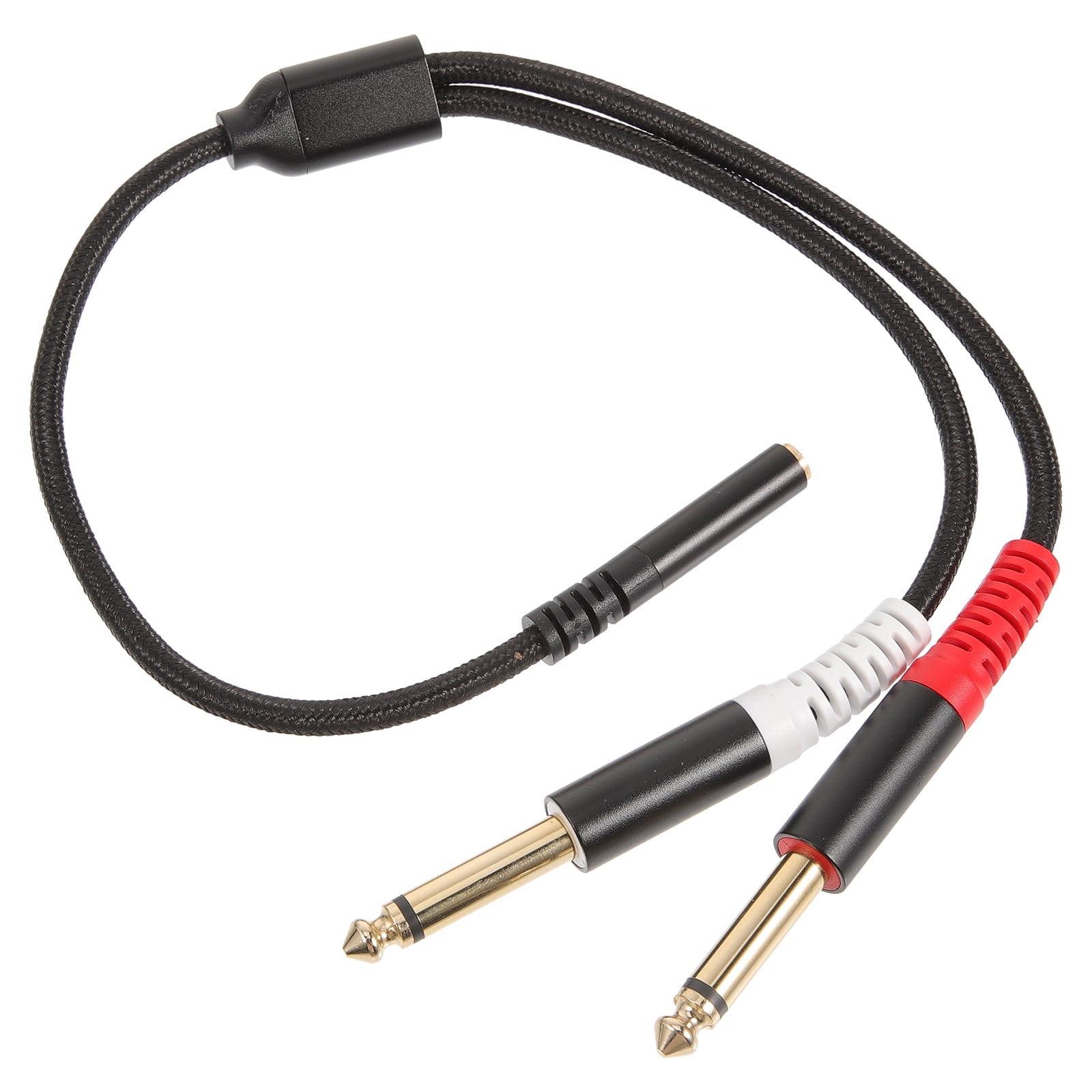 Audio Cable Splitter 3.5mm Female To Dual 6.35mm Male Audio Adapter ...