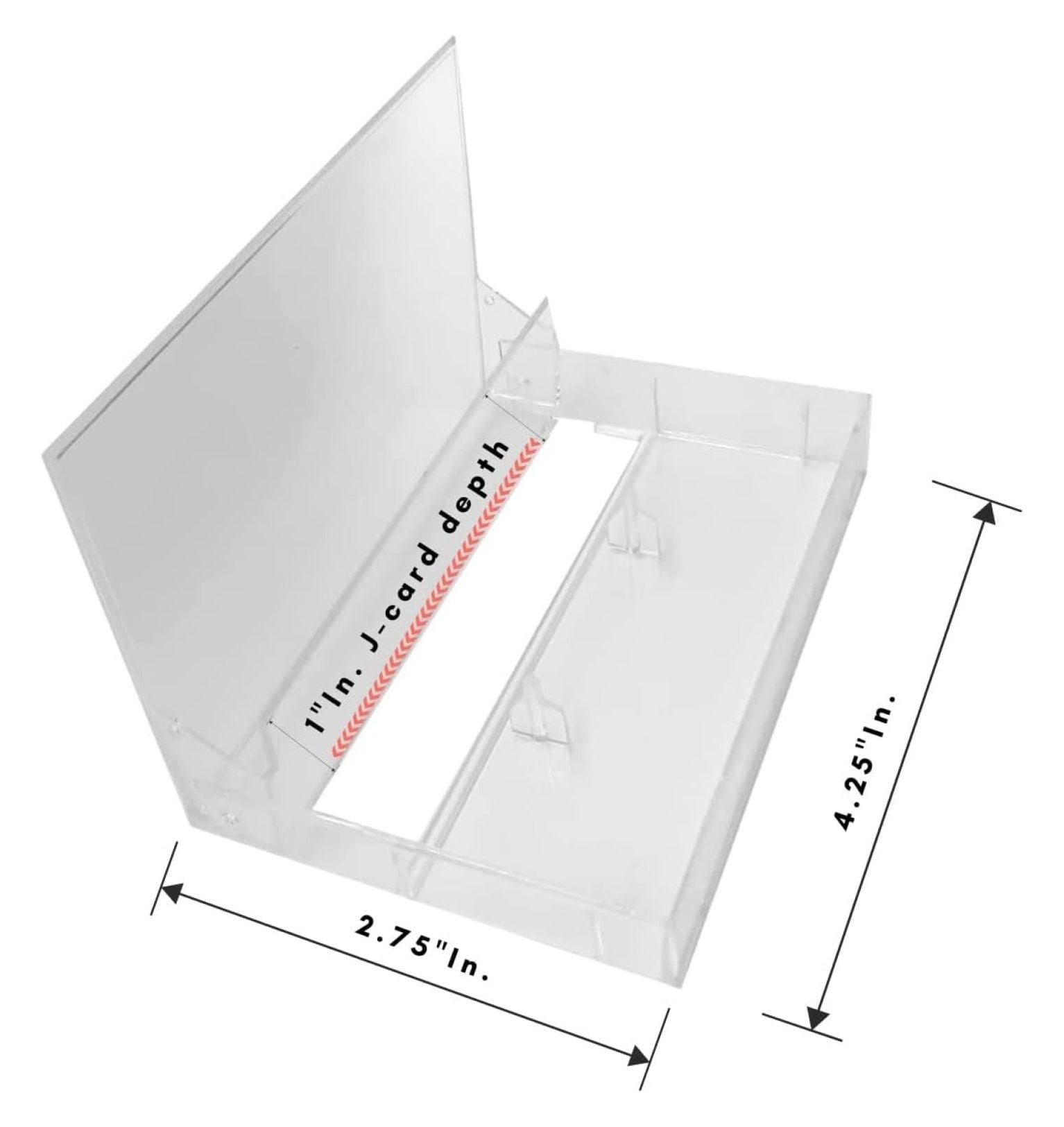 Audio Cassette Tape case Clear/Clear Square Edge Audio Cassette Tape ...