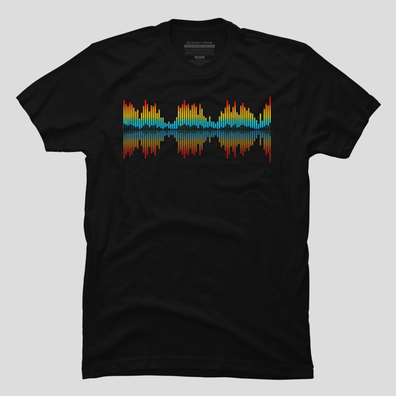Audio City Music Urban Soundwave Equalizer Graphic Unisex T-Shirt, Up ...