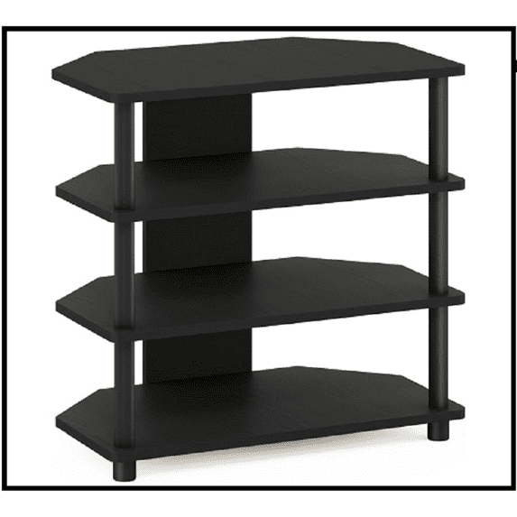 Audio Component Rack Tower Media Stereo TV Stand Equipment Shelves ...