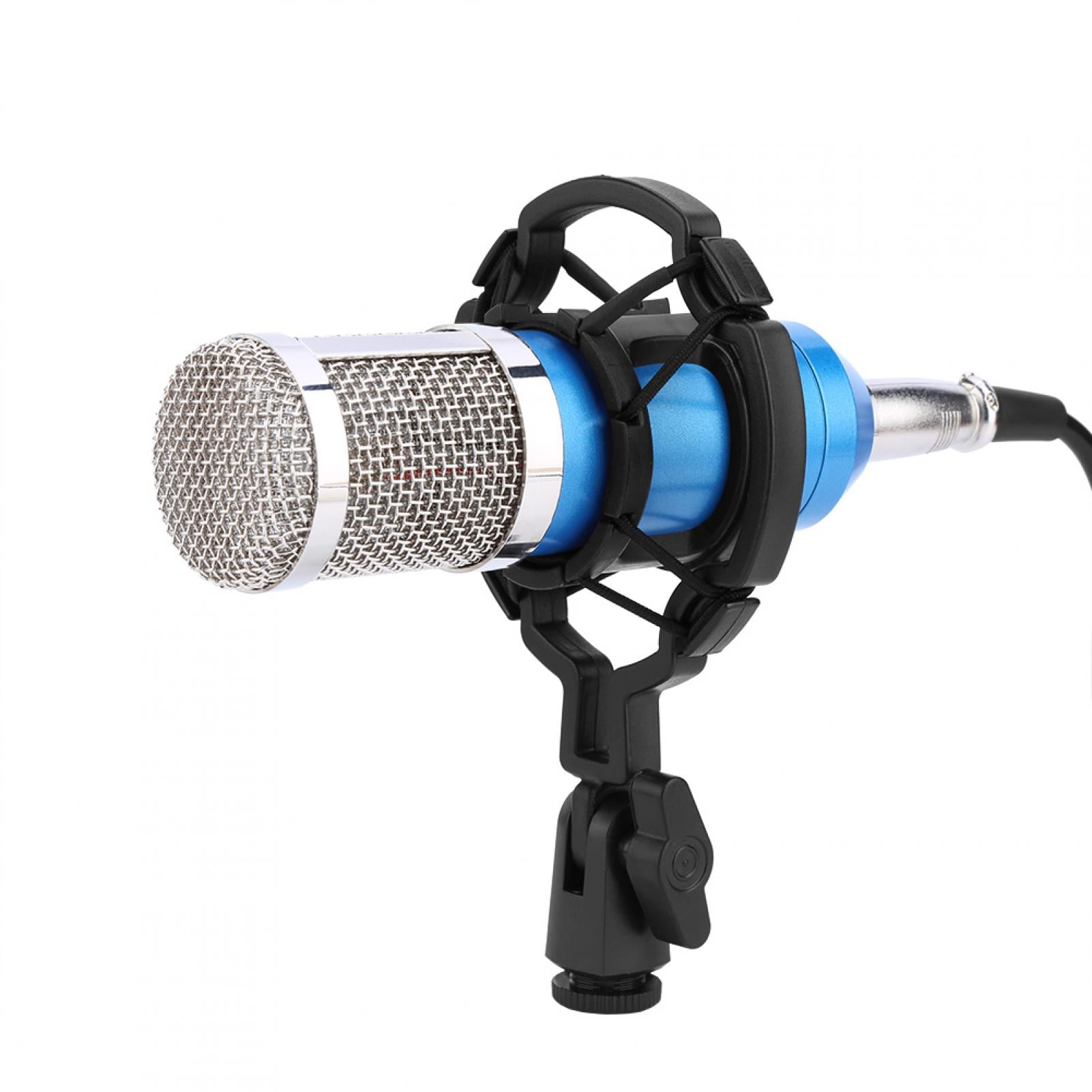 Audio Condenser Microphone Studio Sound Recording Mic with Shock Mount ...
