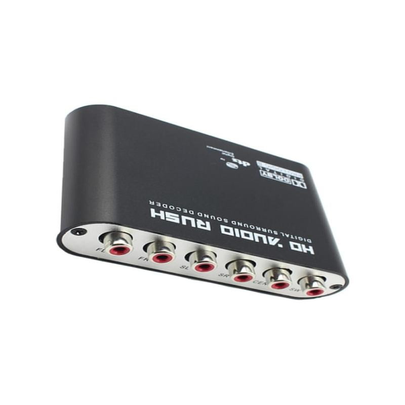 Audio Converter 5.1 Channel DTS Dolby/AC-3 Audio Decoder Digital Fiber ...