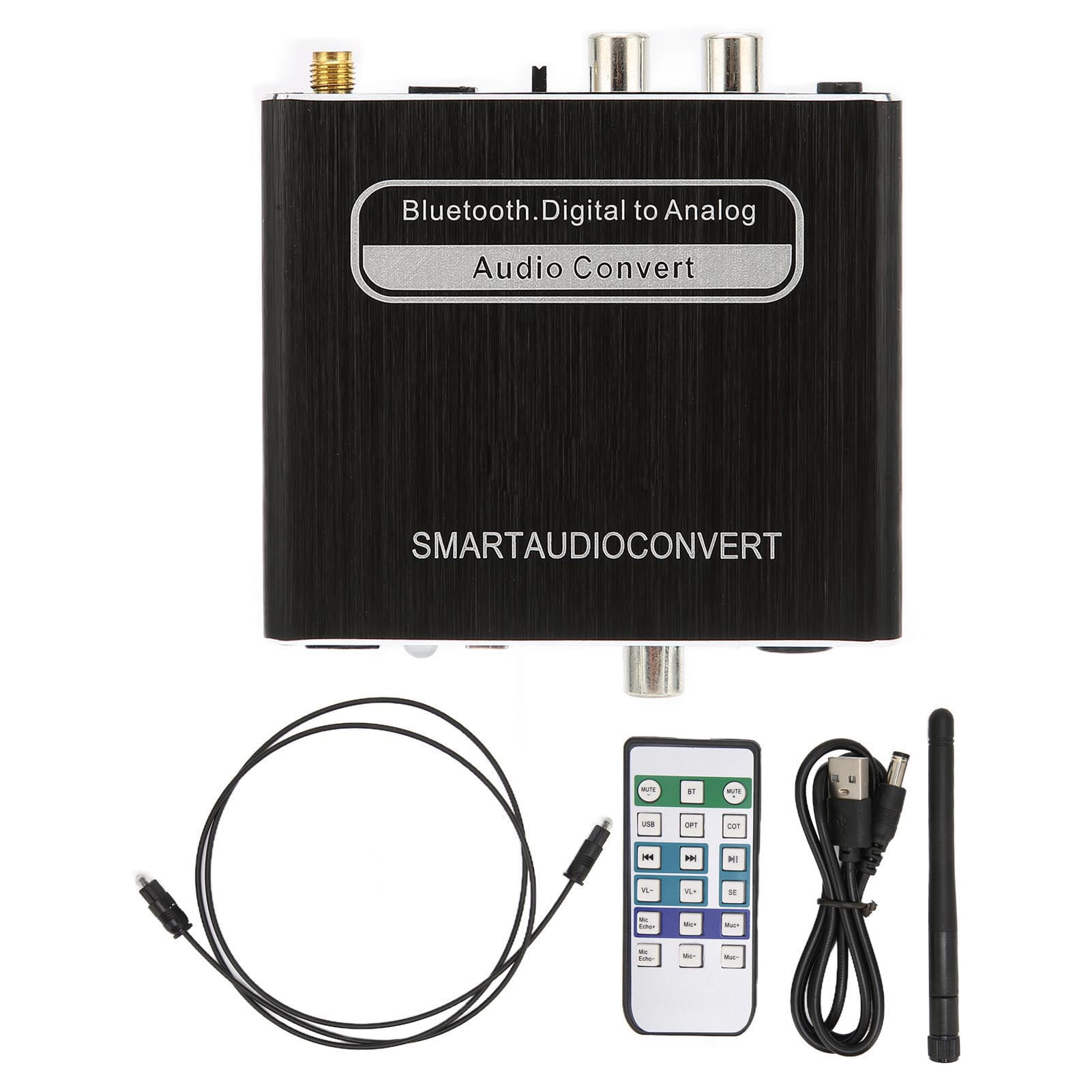 Audio Converter Adapter Bluetooth Digital to Analog Fiber Coaxial ...