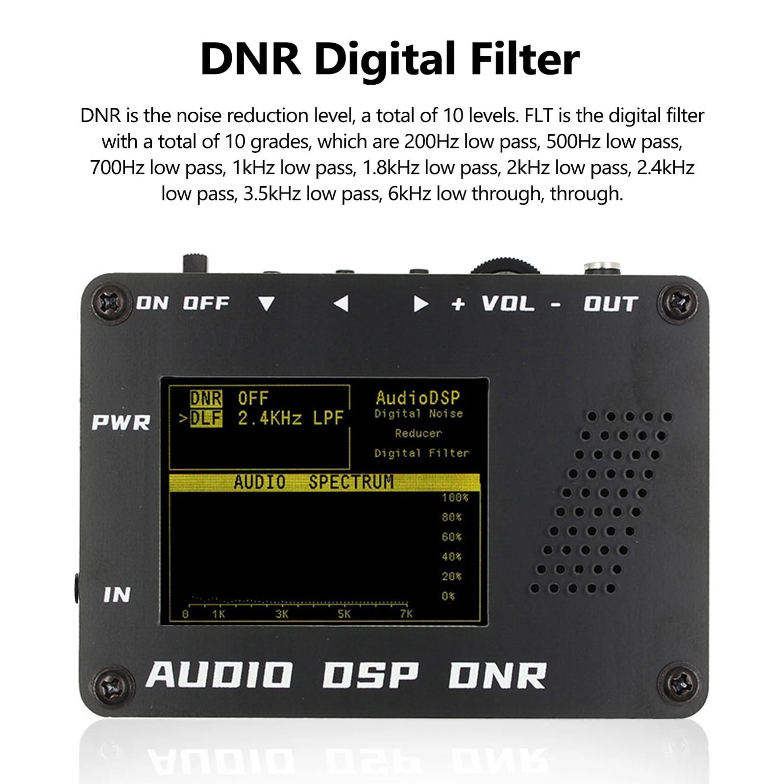 Audio DSP Noise Reducer DNR Digital Filter SSB Ham radio YAESU ICOM ...