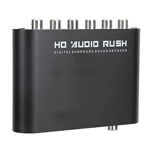 Audio Decoder,Analog Stereo,5.1CH Converter AC‑3 Audio Decoder Digital ...