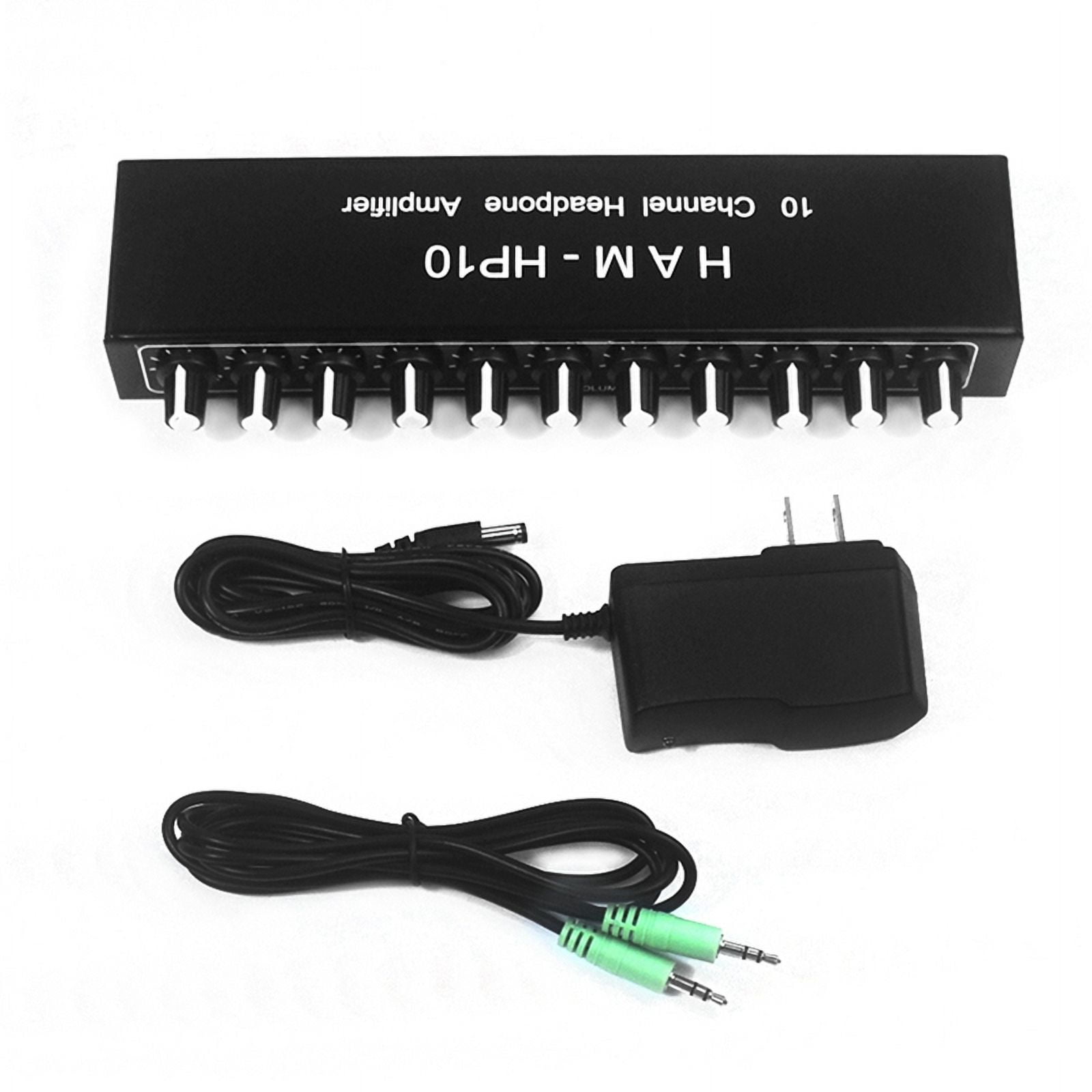 Audio Distributor with 10 Channels Headphone Magnifier Stereo Splitter ...