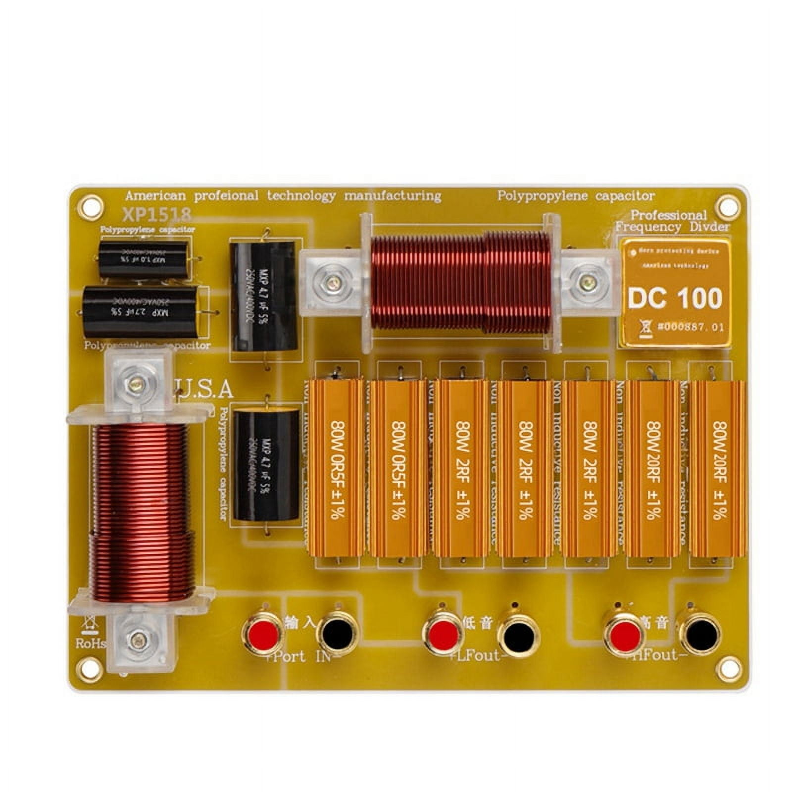 Audio Divider Stage Speaker Two-Way Frequency Single 15/18 Inch High ...