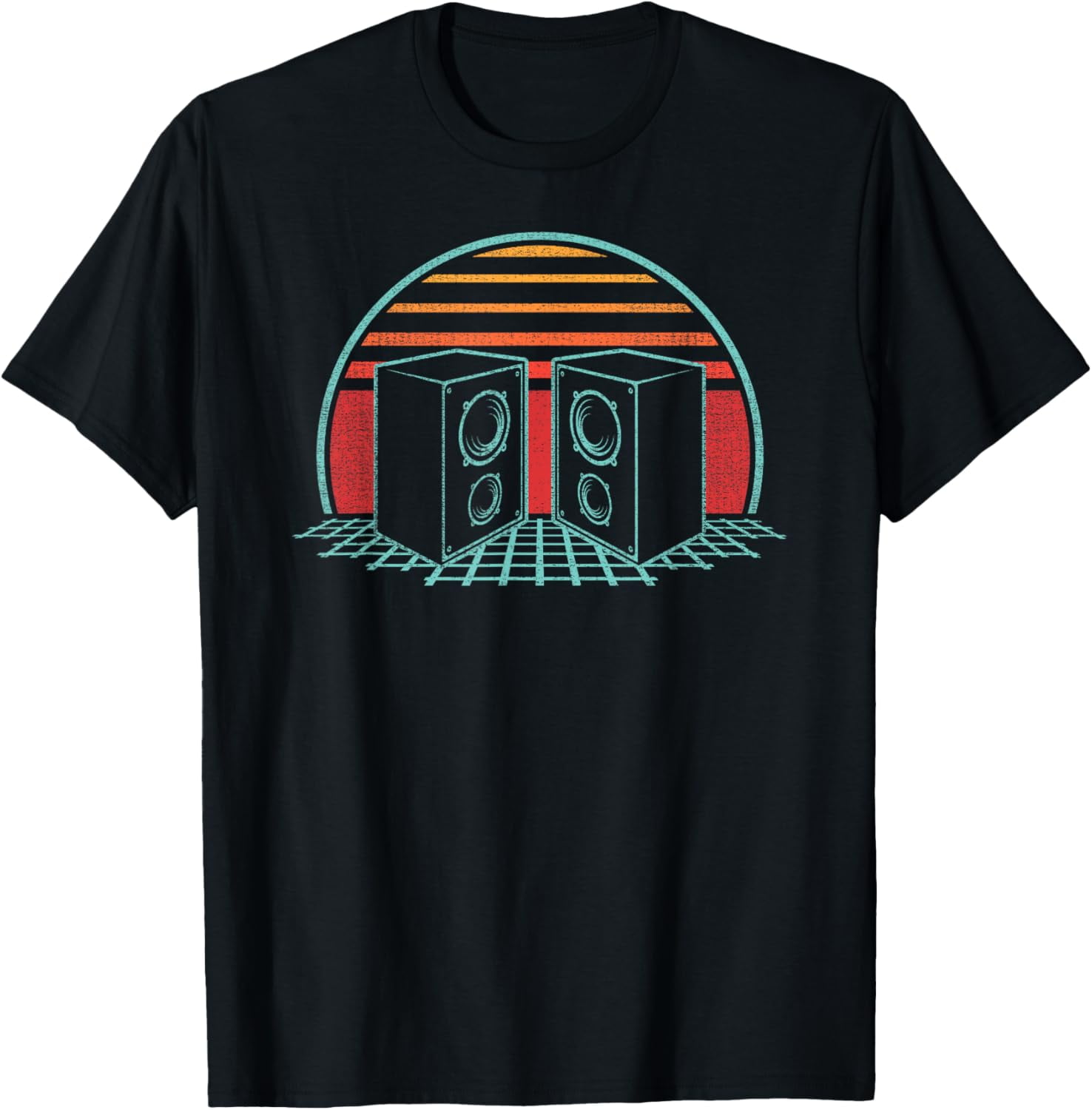 Audio Engineer Speaker Retro 80s Style Sound Guy T-Shirt - Walmart.com
