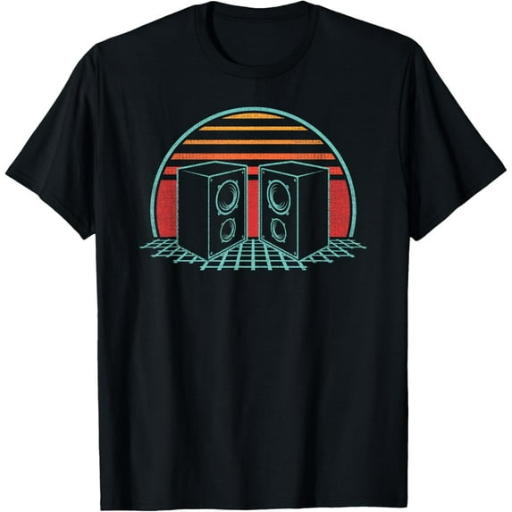 Audio Engineer Speaker Retro 80s Style Sound Guy T-Shirt - Walmart.com