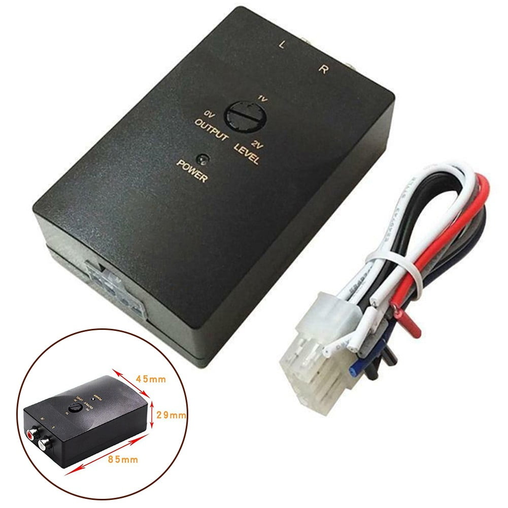 Audio High To Low Level Car Speaker Rca-Amplifier Line Output Converter ...