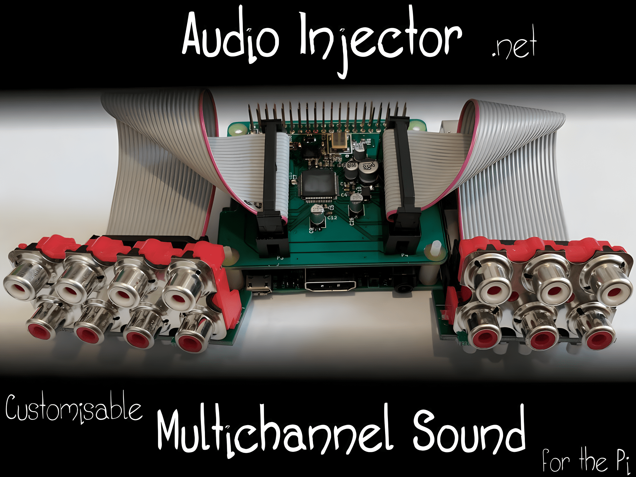 Audio Injector OCTO 8 channel sound card for Raspberry Pi HIFI DAC HAT HIFI DAC Audio Card ...