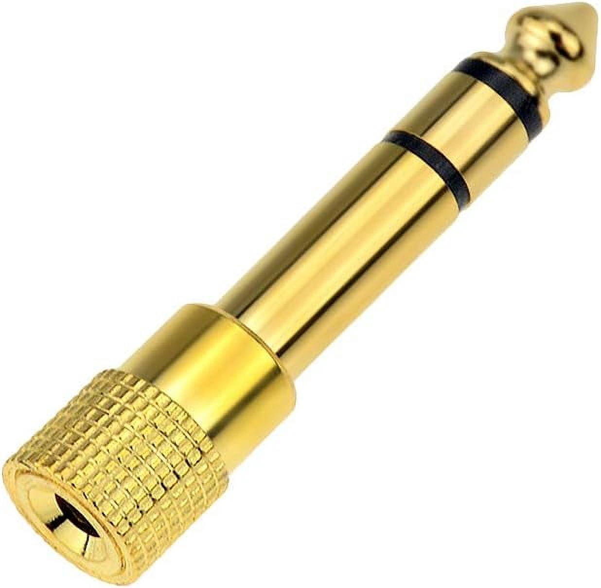 Audio Jack Adapter 6.5/6.35 mm Male to 3.5 mm Female Connector for ...