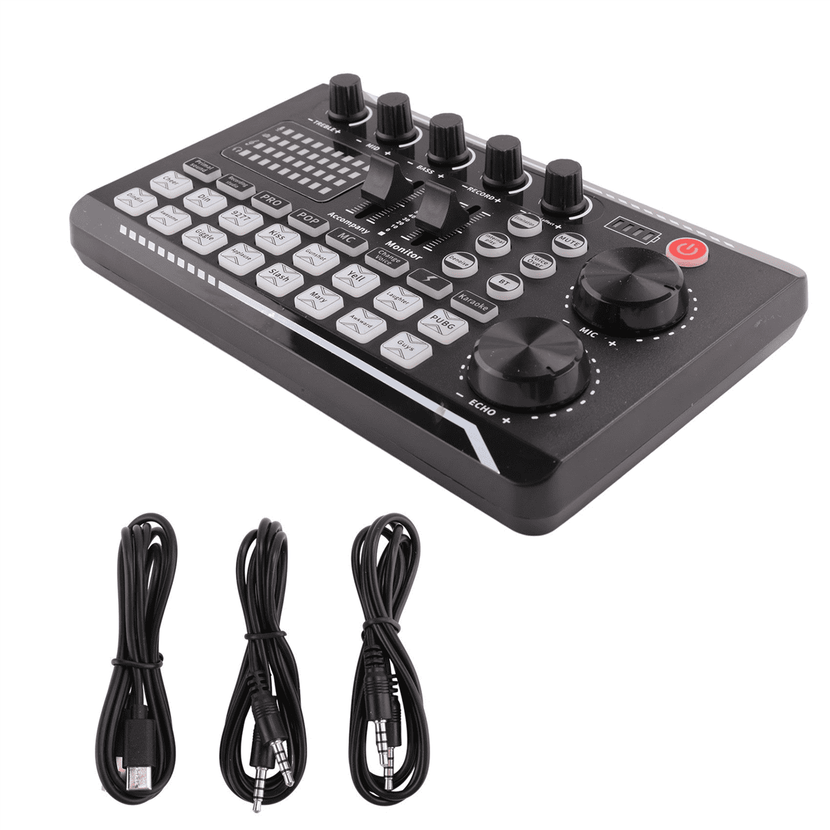 Audio Mixer,Live Sound Card and Audio Interface with DJ Mixer Effects ...
