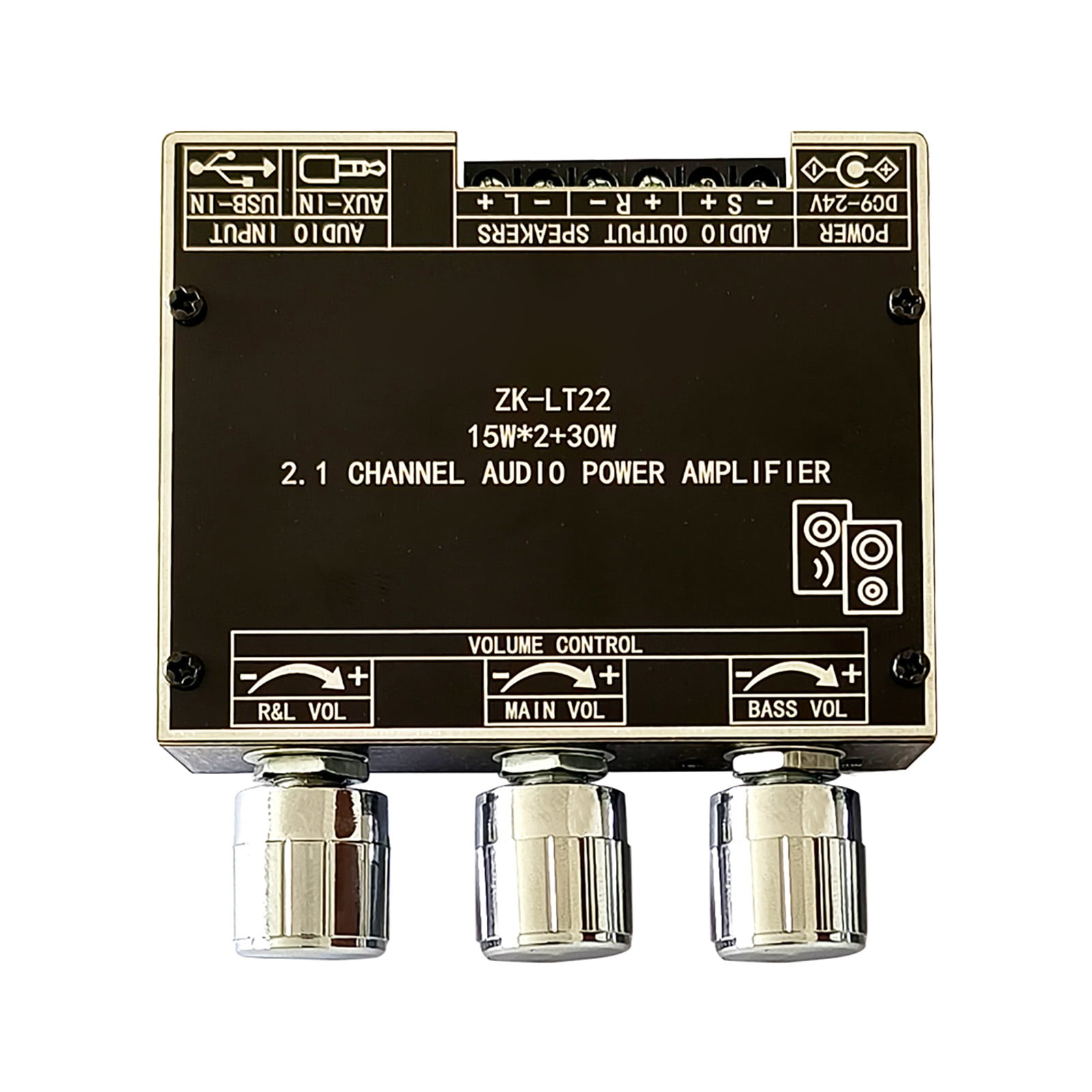 Audio Module 2.1 Channel Audio Panel Pcb Brass Abs Audio Module Kit ...