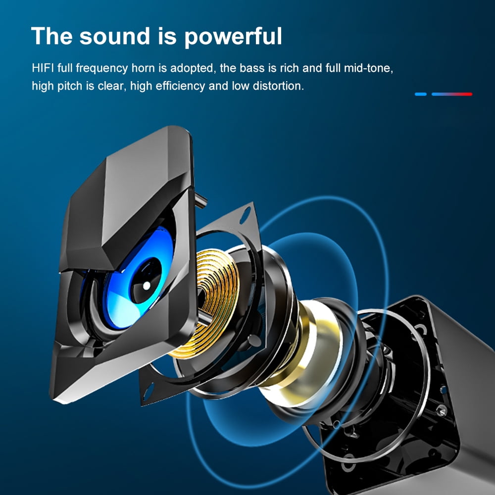 Audio Player,Powered Subwoofer V-158 Computer Super Player Soundbox 3 ...