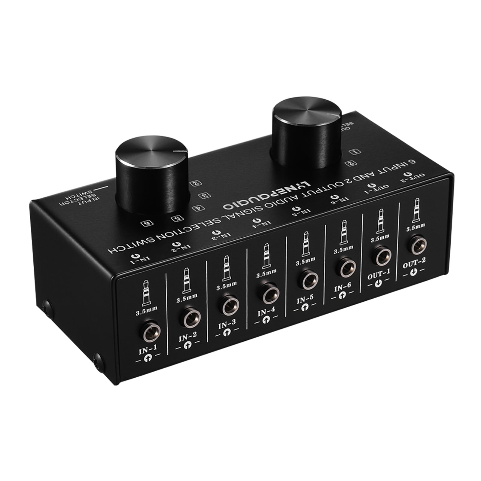 Audio Switcher,Box Splitter With Audio Input Output Splitter With 3.5mm Switcher Two-way Audio ...