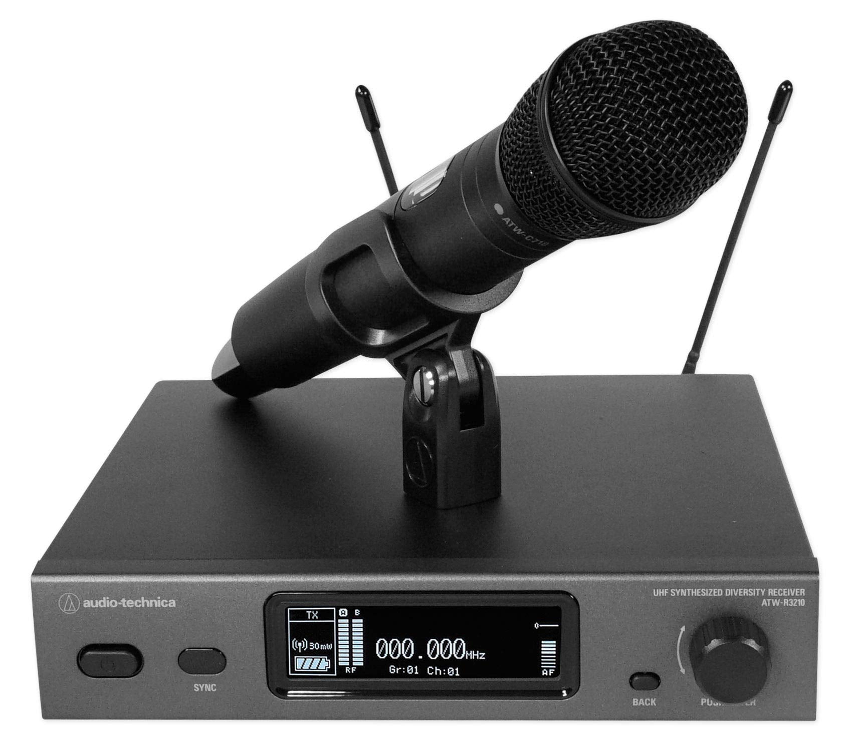 Audio-Technica 3000 Series Wireless System Wireless Handheld Microphone ...