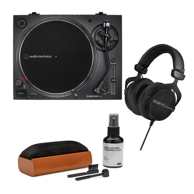 Audio-Technica AT-LP120X-USB Turntable (Black) with Beyerdynamic ...