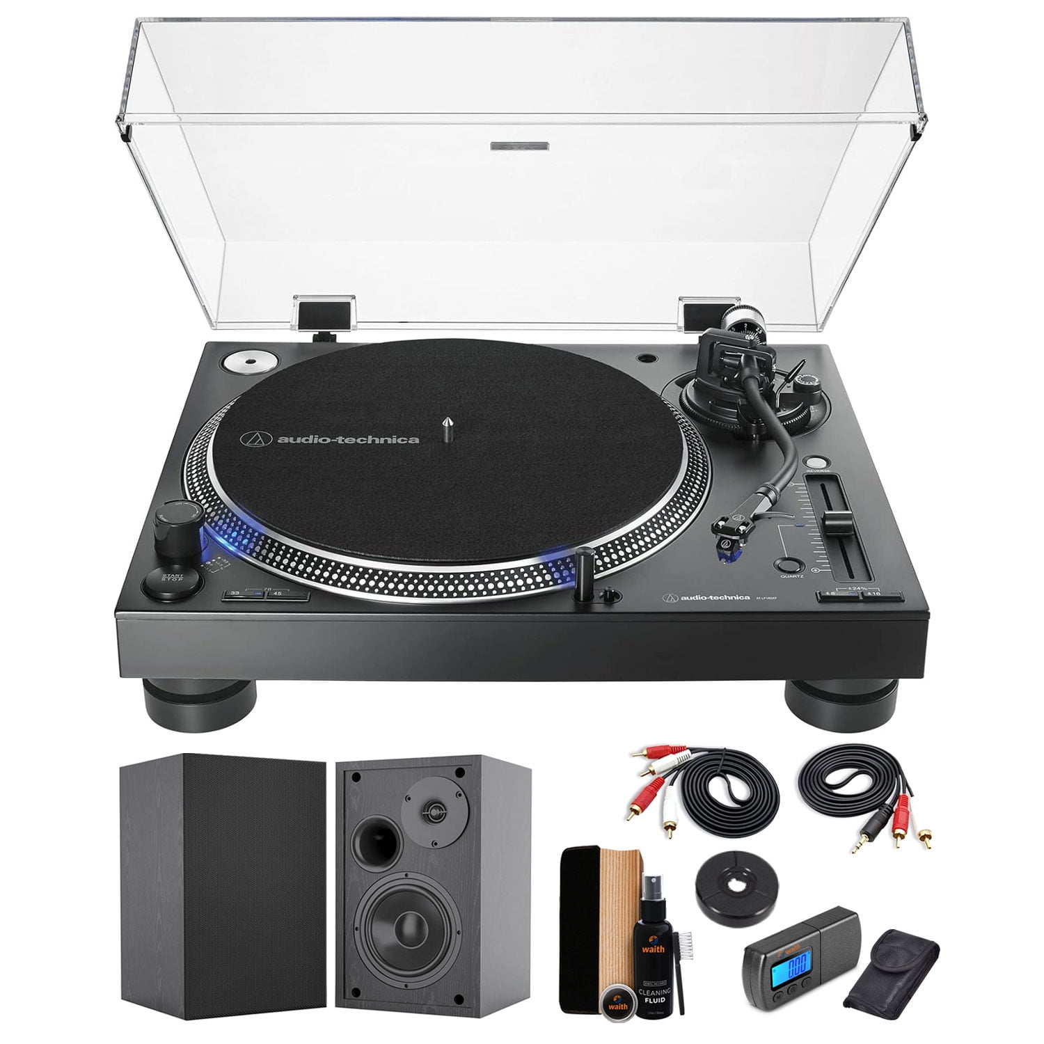 Audio-Technica AT-LP140XP-BK Direct-Drive Professional DJ Turntable ...