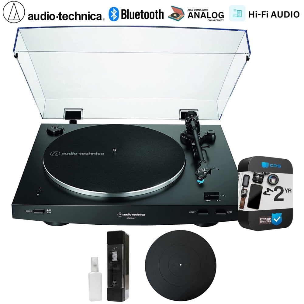 Audio-Technica AT-LP3XBT-BK Fully Automatic Wireless Belt-drive ...