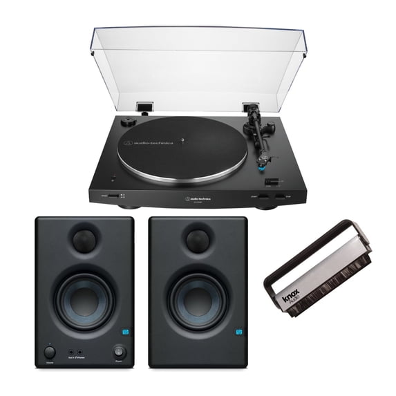 Audio Technica AT-LP3xBT Wireless Belt-Drive Turntable (Black) with ...
