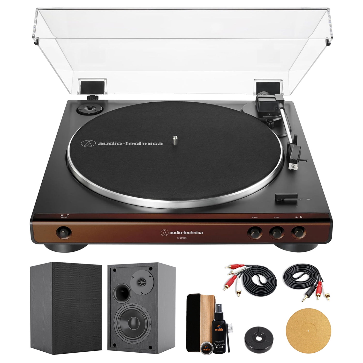 Audio-Technica AT-LP60X-BW Fully Automatic Belt-Drive Stereo Turntable ...