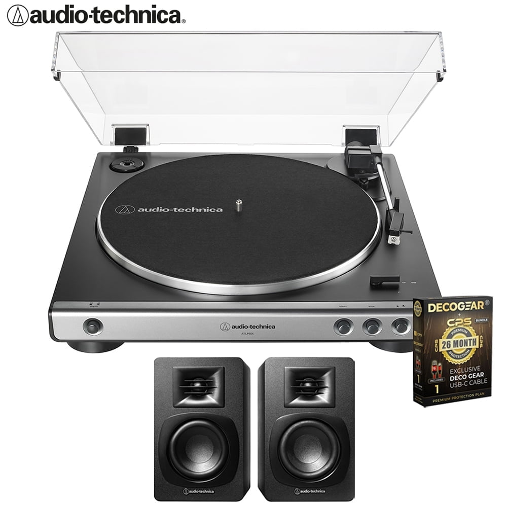 Audio-Technica AT-LP60X-GM Fully Automatic Belt-Drive Turntable 33-1/3 ...