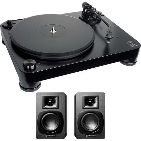 Audio Technica AT-LP7 2-Speed Fully Manual Belt Drive Turntable with ...