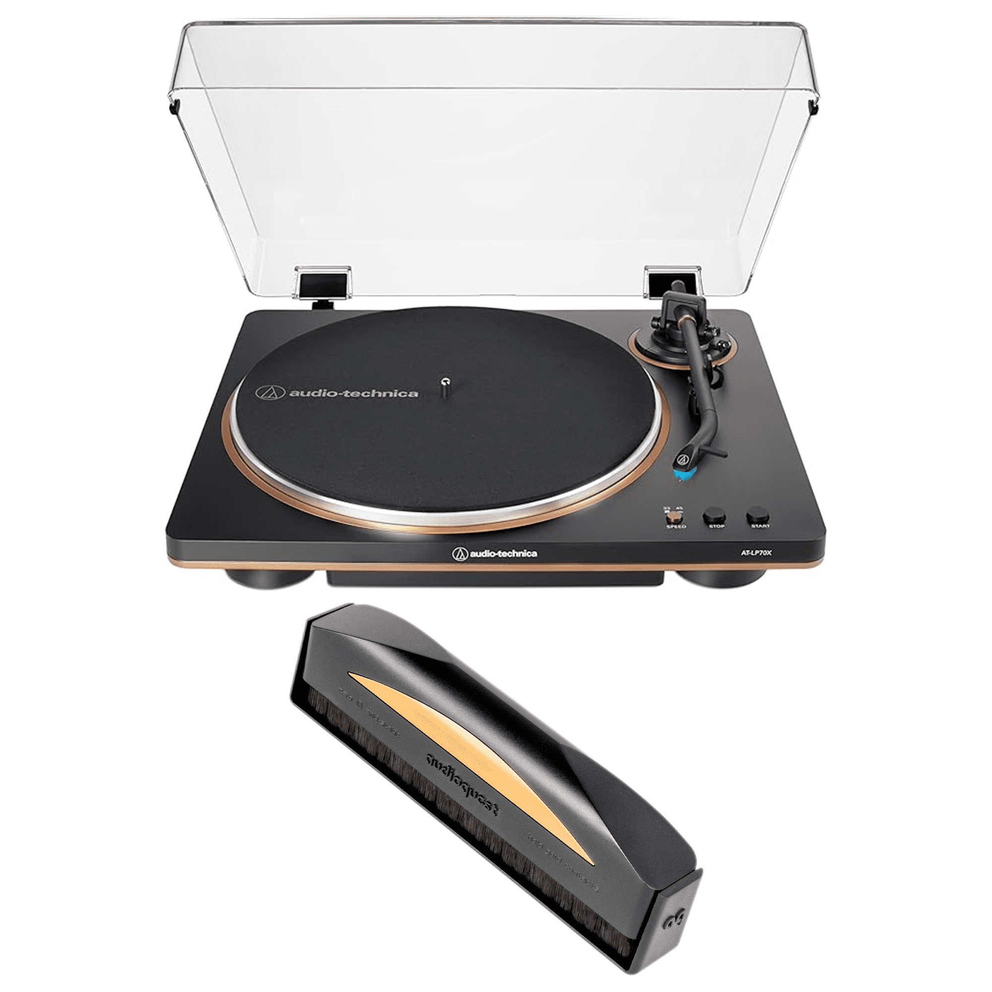 Audio Technica AT-LP70X-BZ Automatic Belt Drive Turntable - Black ...