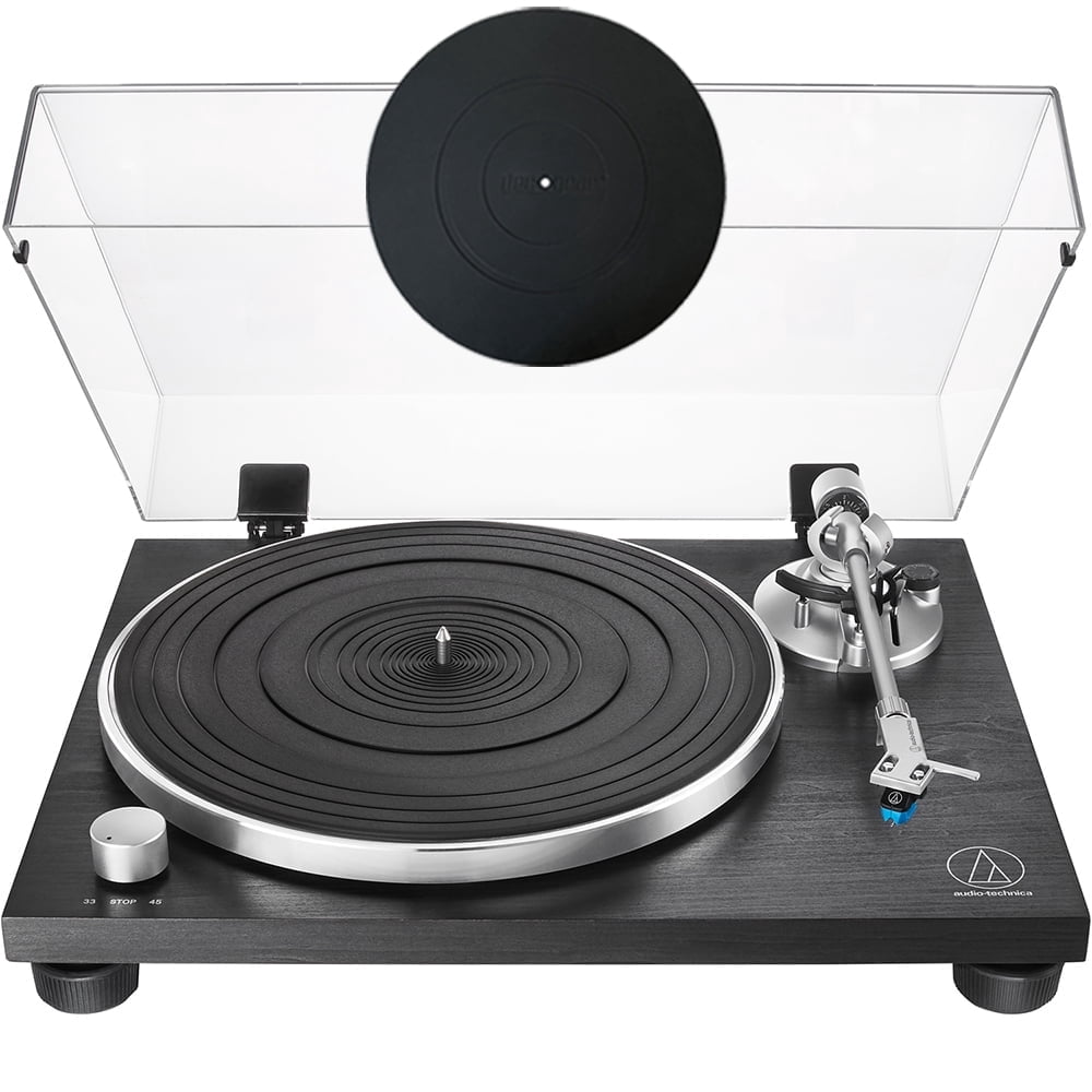 Audio-Technica AT-LPW30BKR Fully Manual Belt-Drive Turntable Bundle ...