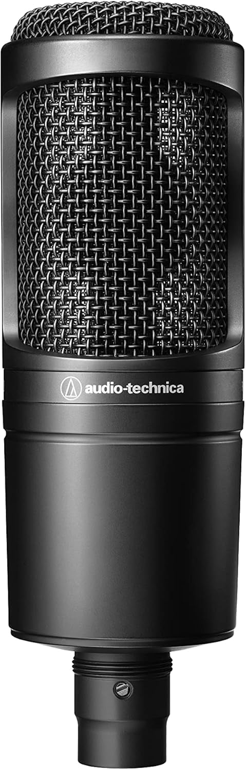 Audio-Technica AT2020 Cardioid Condenser Studio XLR Microphone, Ideal ...