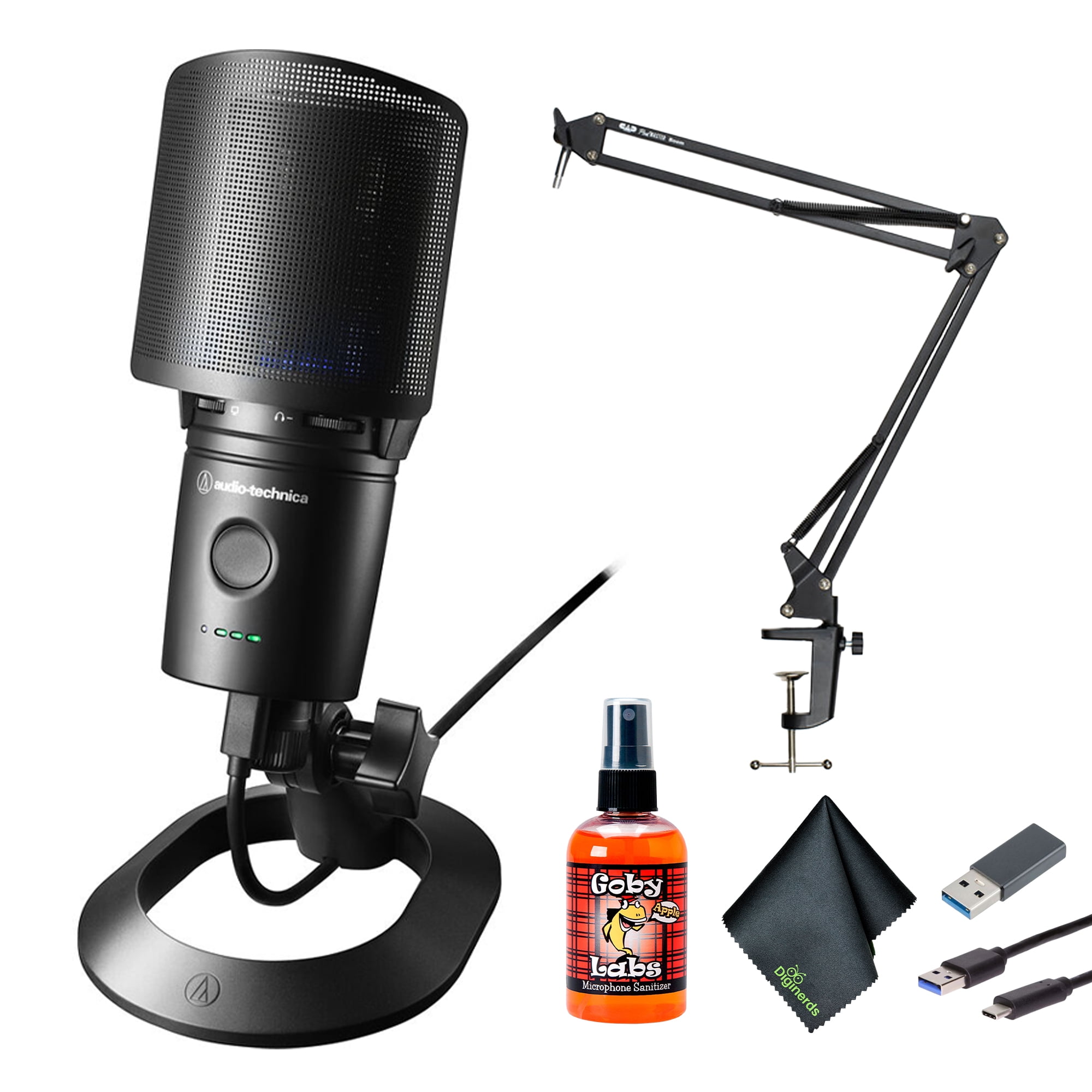 Audio-Technica AT2020USB-XP Cardioid Condenser USB Microphone ...