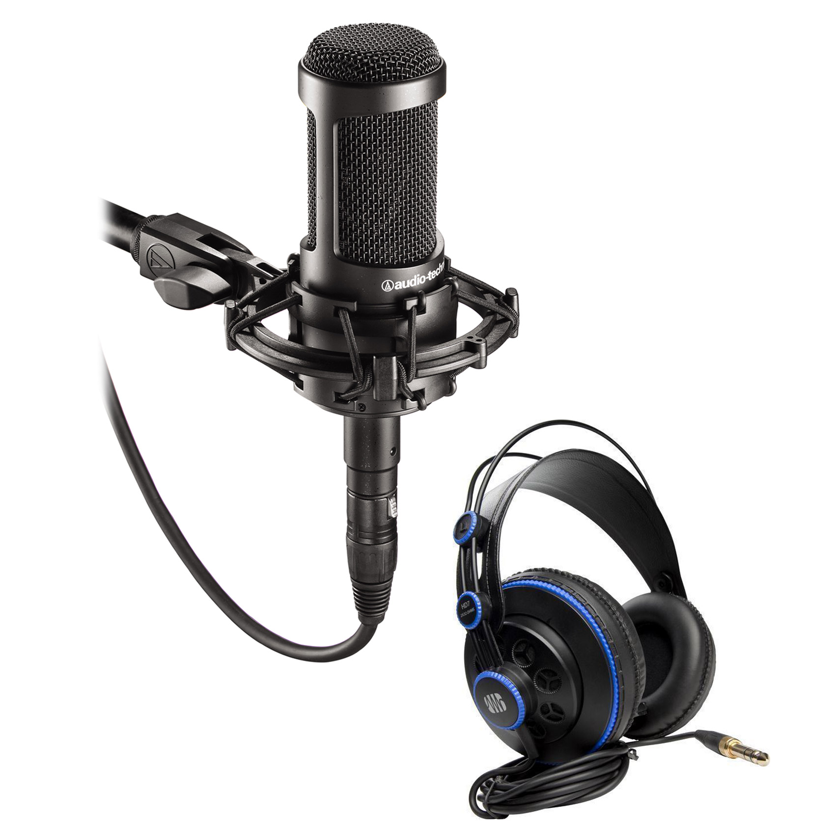 Audio Technica AT2035 Side Address Condenser Studio Microphone+Case ...