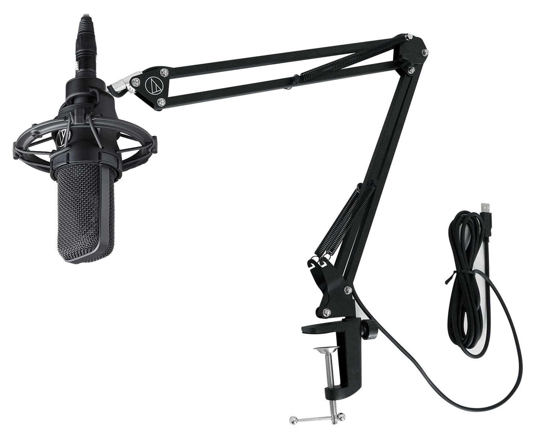 Audio Technica AT4033A Condenser Recording Microphone+Shockmount+Case ...