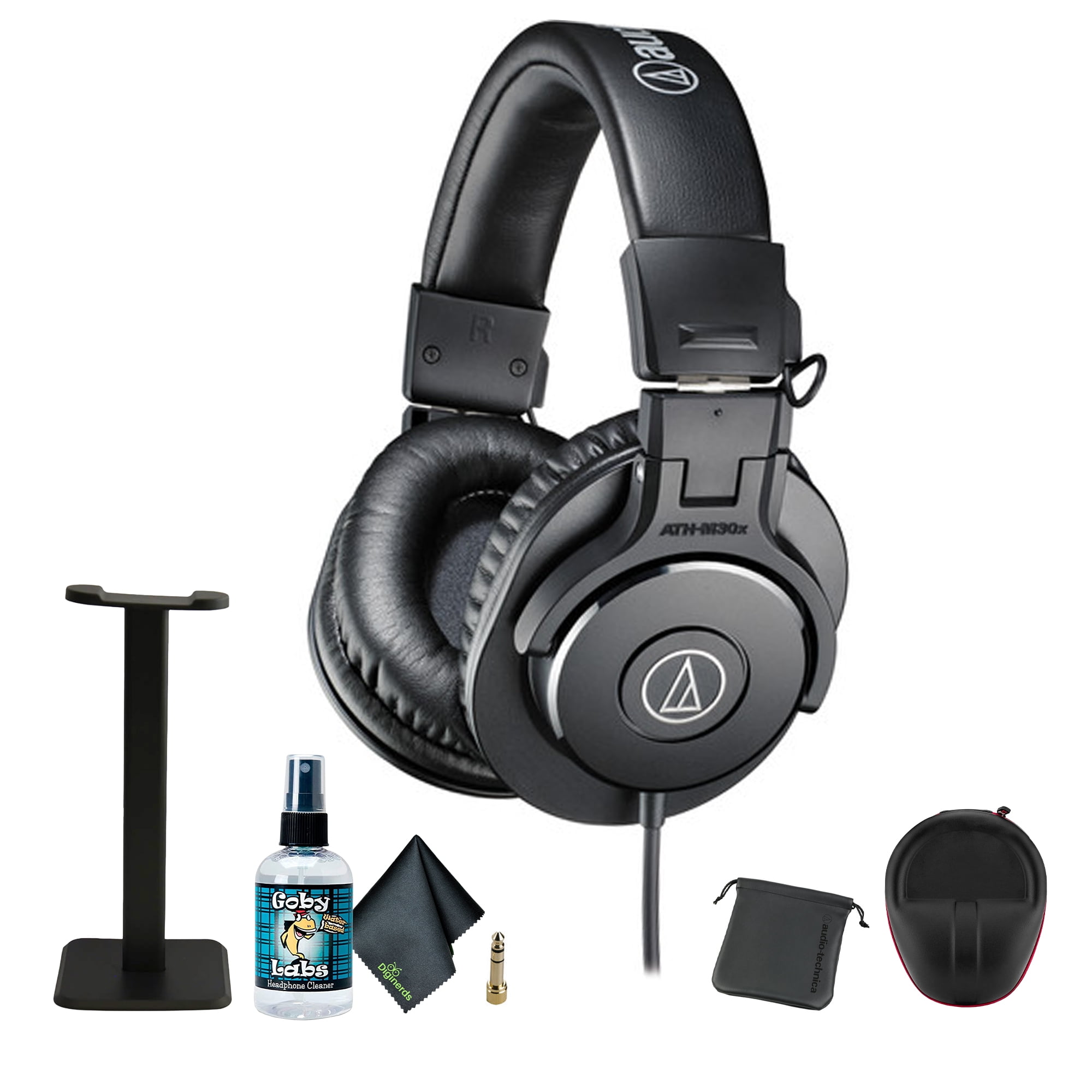 Audio-Technica ATH-M30x Professional Studio Monitor Headphones, Black ...