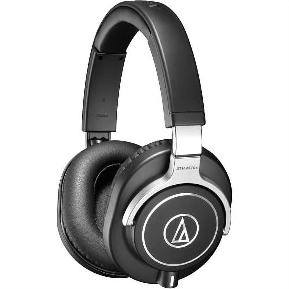 Audio-Technica ATH-M70 Closed Back Monitor Headphones w/ 2 Black Cables ...