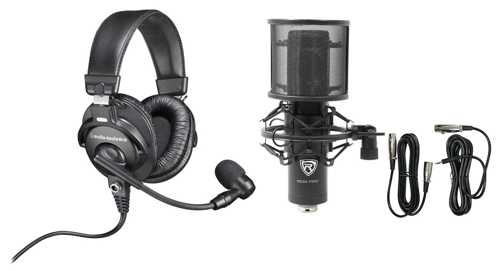 Audio Technica BPHS1 Over-Ear Broadcast Headphones Headset w/boom ...